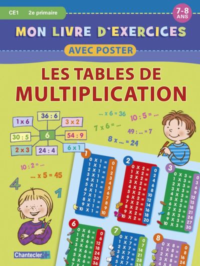 Livre d'exercices avec poster - les tables de multiplication - broché ...