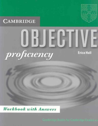 Objective proficiency Workbook with answers - broché - Erika Hall ...