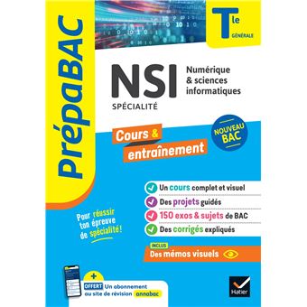Prépabac NSI Tle générale (spécialité) - Bac 2024 Nouveau programme de ...