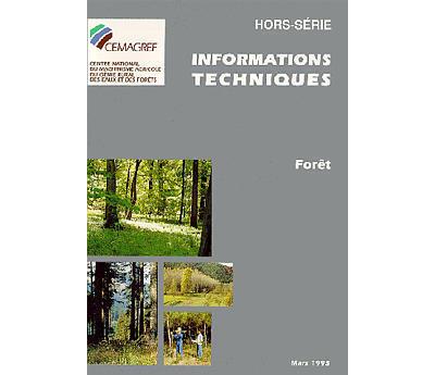 Informations techniques hors-serie foret mars 93 - broché - Foret ...