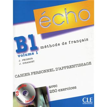 Echo b1.1 cahier apprentissage + cd - Livre CD - Collectif - Achat Livre | fnac