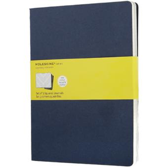 Cahier quadrillé - Très grand format Couverture souple en carton bleu ...