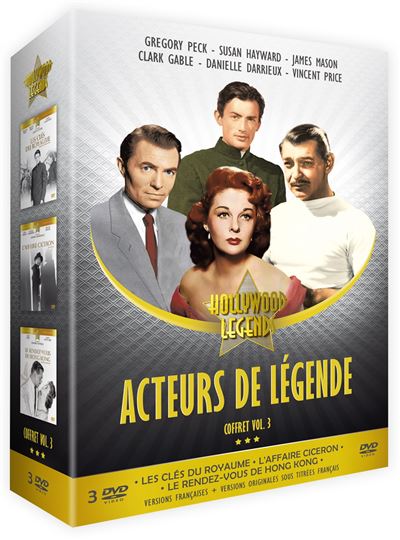 Coffret Acteurs de légende Volume 3 DVD - Edward Dmytryk, John M. Stahl, Joseph L. Mankiewicz ...