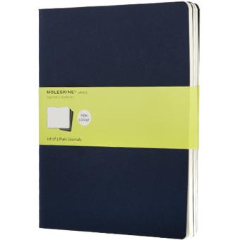 Cahier blanc tres grand format souple carton bleu marine x3 - Bloc note ...