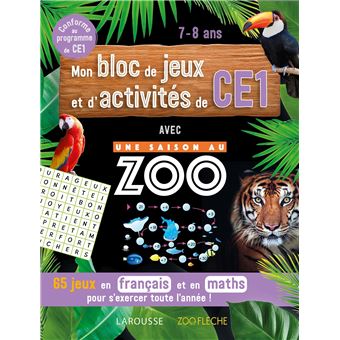 Une Saison Au Zoo - Mon bloc de jeux et d'activités pour le CE1 - Une ...