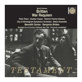 War requiem op 66 - Benjamin Britten - CD album - Achat & prix | fnac