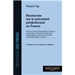Recherche sur le précédent juridictionnel en france Préface co-écrite ...