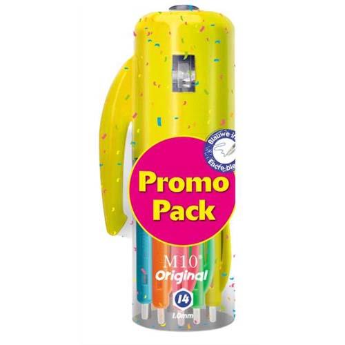 Promo Pack de 14 stylo à bille Bic rétractable M10 Ultracolours - Stylo ...