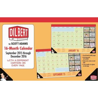 16-month desk pad calendar 2015-2016 Dilbert - broché - Scott Adams ...