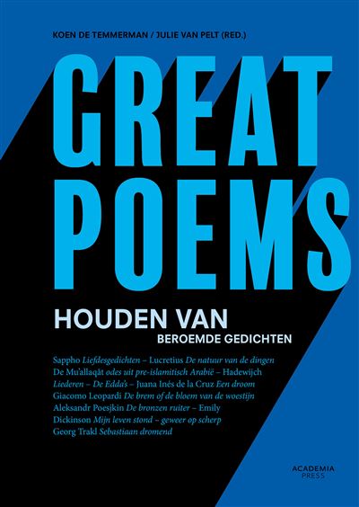 Great Poems Houden van beroemde gedichten - broché - Alexander Roose ...