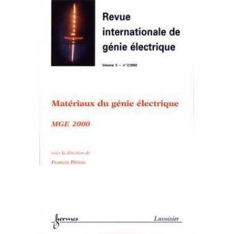 Revue internationale de génie électrique, n° 2 (2002) Matériaux du ...