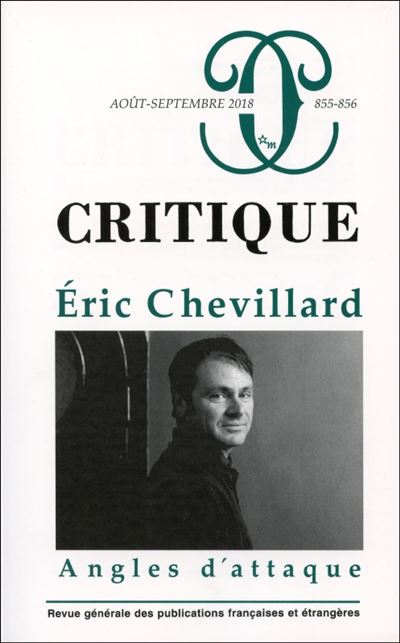 Critique 855-856 Eric Chevillard angles d'attaque Numéros 588 à 856 ...