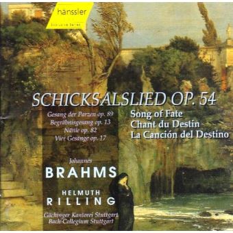 Schickalslied op 54/gesang der parzen op 89 - Johannes Brahms - Helmuth Rilling - CD album ...