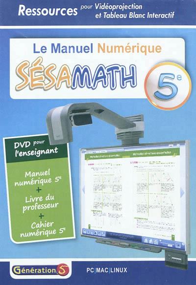 -13% sur Manuel numérique Sésamath 5ème DVD pour l'enseignant - Coffret ...