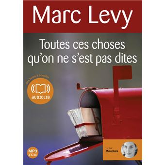 Toutes ces choses qu'on ne s'est pas dites Livre audio 1 CD MP3 - Texte ...