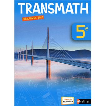 Transmath 5e 2010 - grand format - relié - Joël Malaval, Denise Courbon ...
