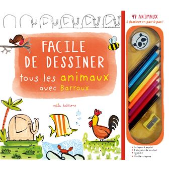 Coffret facile de dessiner Tous les animaux 47 animaux à dessiner pas-à ...