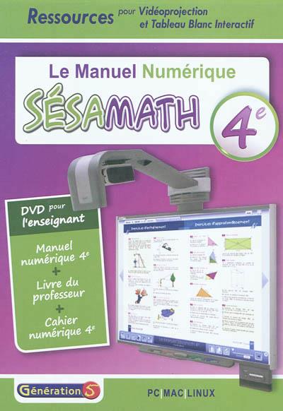 Manuel numérique Sésamath 4ème DVD pour l'enseignant - Coffret - Collectif - Achat Livre | fnac