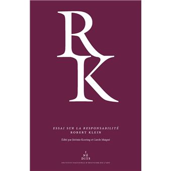 Essai sur la responsabilité - broché - Robert Klein, Carole Maigné, Jérémie Koering - Achat ...