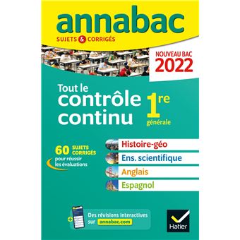 Annales du bac Annabac 2022 Tout le contrôle continu 1re Histoire ...