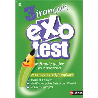 Exo test francais 3eme methode active pour progresser avec cours et ...