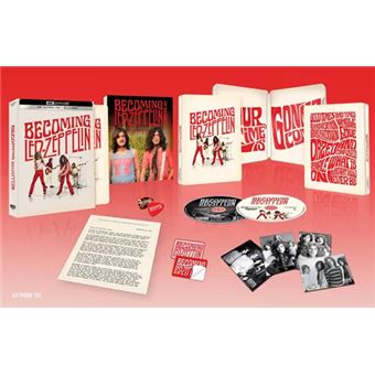 Becoming Led Zeppelin Steelbook Blu-ray 4K Ultra HD - Blu-ray 4K - Bernard MacMahon - Robert ...