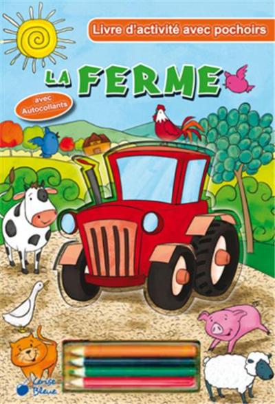Ferme (la) - livre d'activites avec pochoirs - broché - Collectif ...