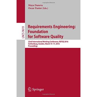 Requirements engineering Foundation for software quality - Poche - Collectif - Achat Livre | fnac