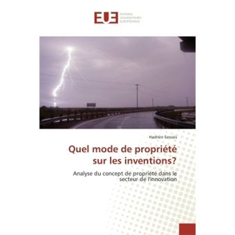 Quel mode de propriété sur les inventions? Analyse du concept de ...