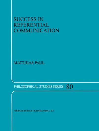 Success in referential communication - relié - Maxime Paul - Achat ...