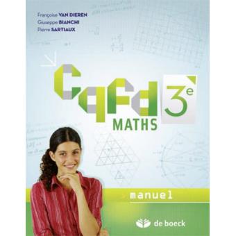 CQFD Maths 3ème Manuel - broché - Françoise Van Dieren, Giuseppe ...
