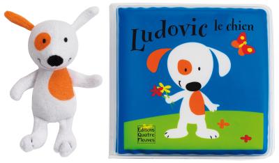 Ludovic le chien Livre de bain avec un personnage en tissu éponge ...