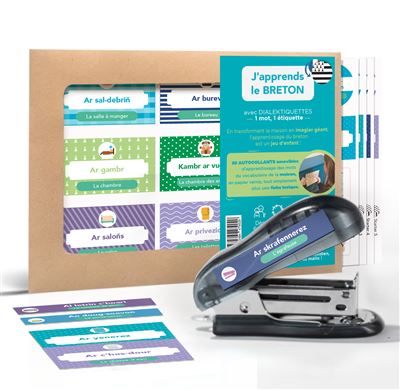 J'apprends le breton 88 mots Pochette autocollants - Coffret - Delphine ...