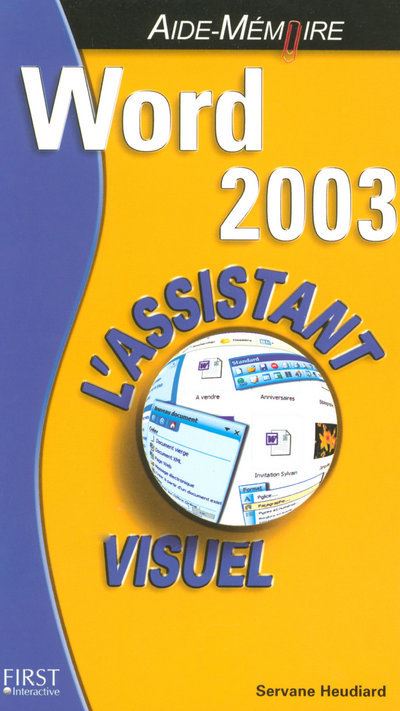Word 2003 assistant visuel aide mémoire L'assistant visuel - broché ...