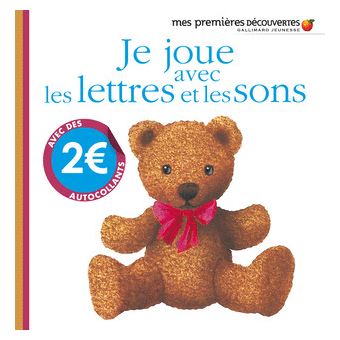 Je joue avec les lettres et les sons Avec des autocollants - cartonné ...