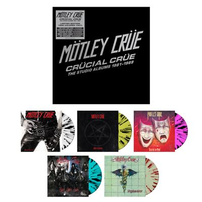 Crücial Crüe : The Studio Albums 1981-1989 Vinyle Coloré Coffret ...