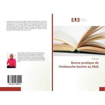 Bonne pratique de l'embouche bovine au Mali - broché - Aly Guindo ...