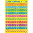 Les nombres de 1 à 100 Livre avec 1 poster recto verso - broché ...