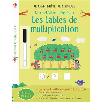 Les tables de multiplication - Mes activités effaçables - Je m'entraîne ...
