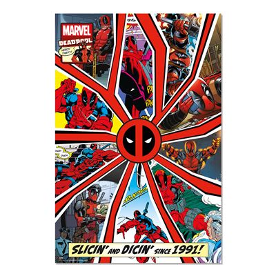 Poster Marvel Deadpool Comic 30 ans - Produits Dérivés Vidéo - Objet ...