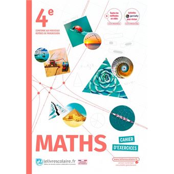 Mathématiques 4ème, Cahier, Édition 2022 - broché - Lelivrescolaire.fr ...