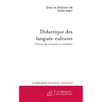 Didactique des langues-cultures - broché - Joëlle Aden - Achat Livre | fnac