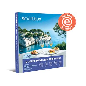 E-COFFRET SmartBox 3 jours d'évasion gourmande, Top Prix | fnac