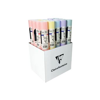 PAKPAPIER TINY ROLLS 90G 5X0,35M 20 PASTEL KLEUREN - Pochette papier et ...