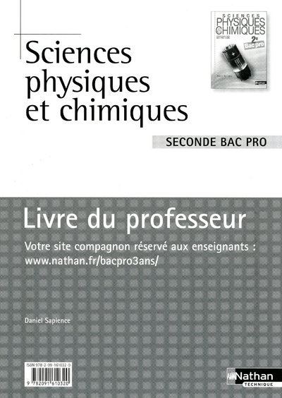 Sciences physiques et chimiques - 2e Bac Pro Livre du professeur Livre ...