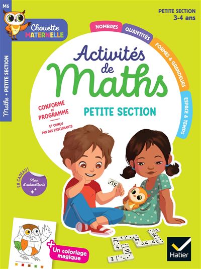 Chouette maternelle Activités de maths Petite Section Cahier d'entraînement, 3-4 ans - broché ...