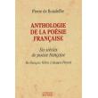Anthologie de la poésie française Six siècles de poésie française : de ...
