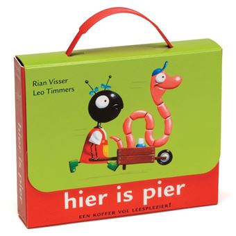 Hier is Pier! Een koffer vol leesplezier - cartonné - R., Visser, Léo ...