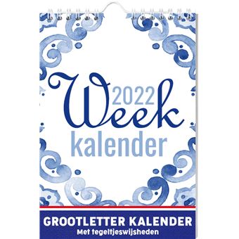 Grootletter Tegeltjeswijsheden weekkalender - 2022 - Interstat - Achat ...