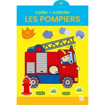 Coller et colorier - Tome 1 - Coller et colorier - Les pompiers 3 ...